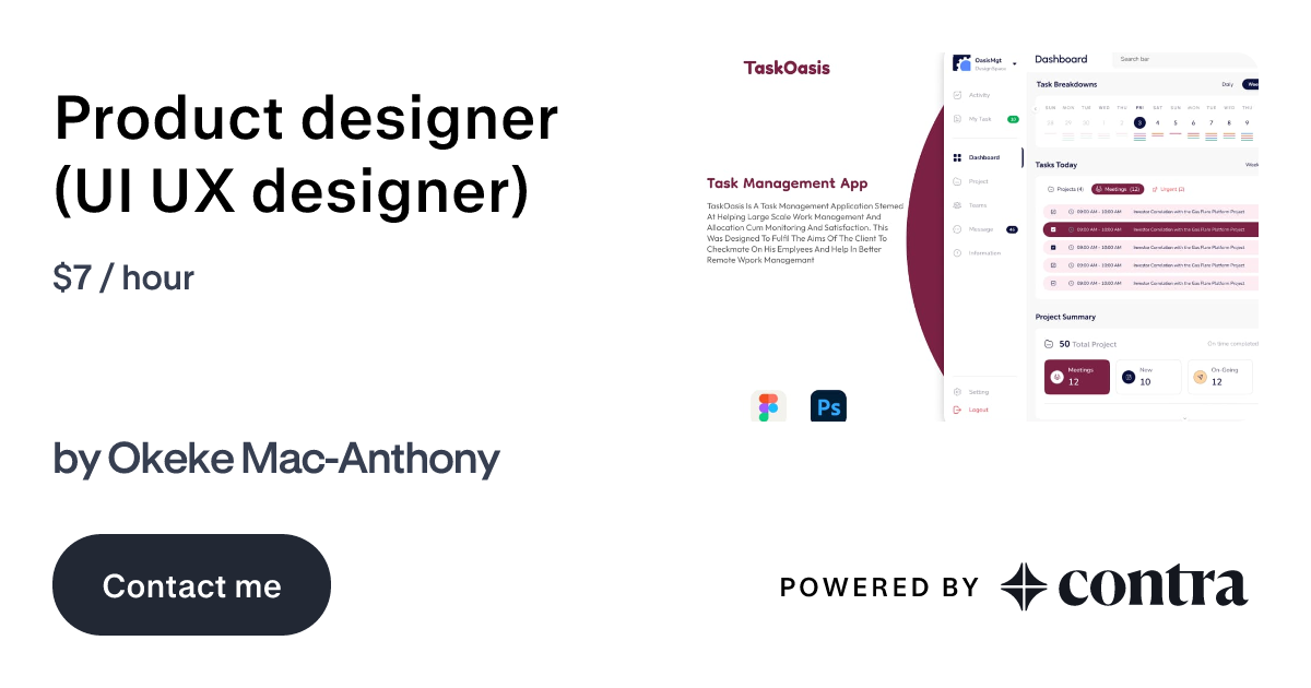 Product designer (UI UX designer) by Okeke Mac-Anthony