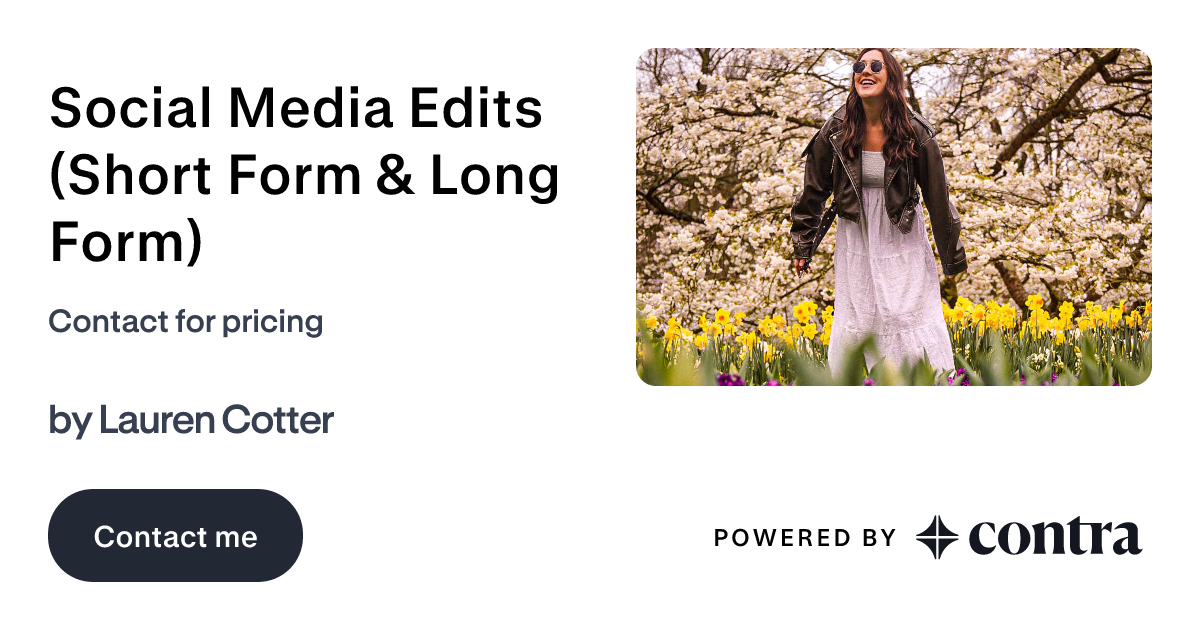 Social Media Edits (Short Form & Long Form) by Lauren Cotter