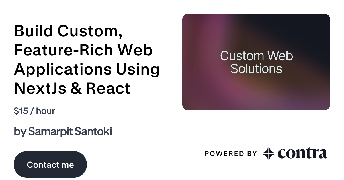 Build Custom Feature Rich Web Applications Using Nextjs And React By