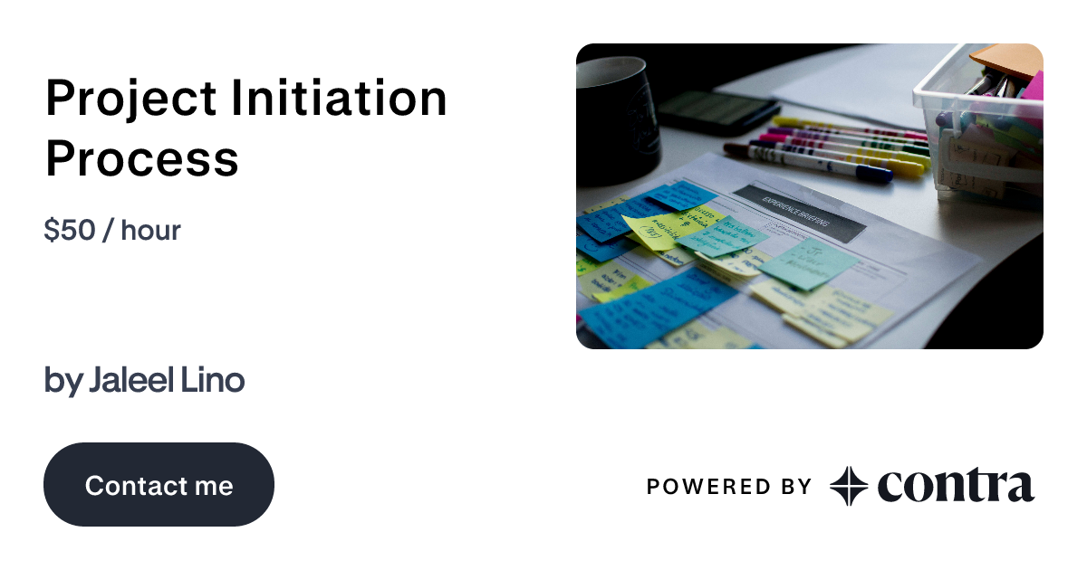 Project Initiation Process by Jaleel Lino