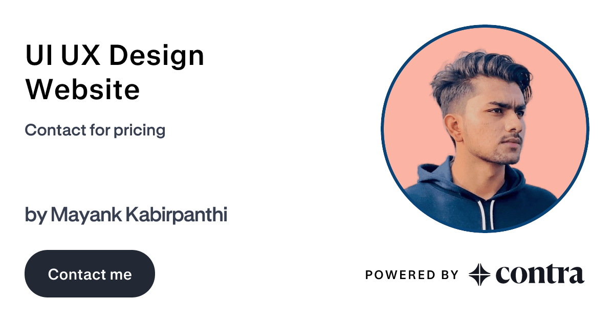UI UX Design Website by Mayank Kabirpanthi