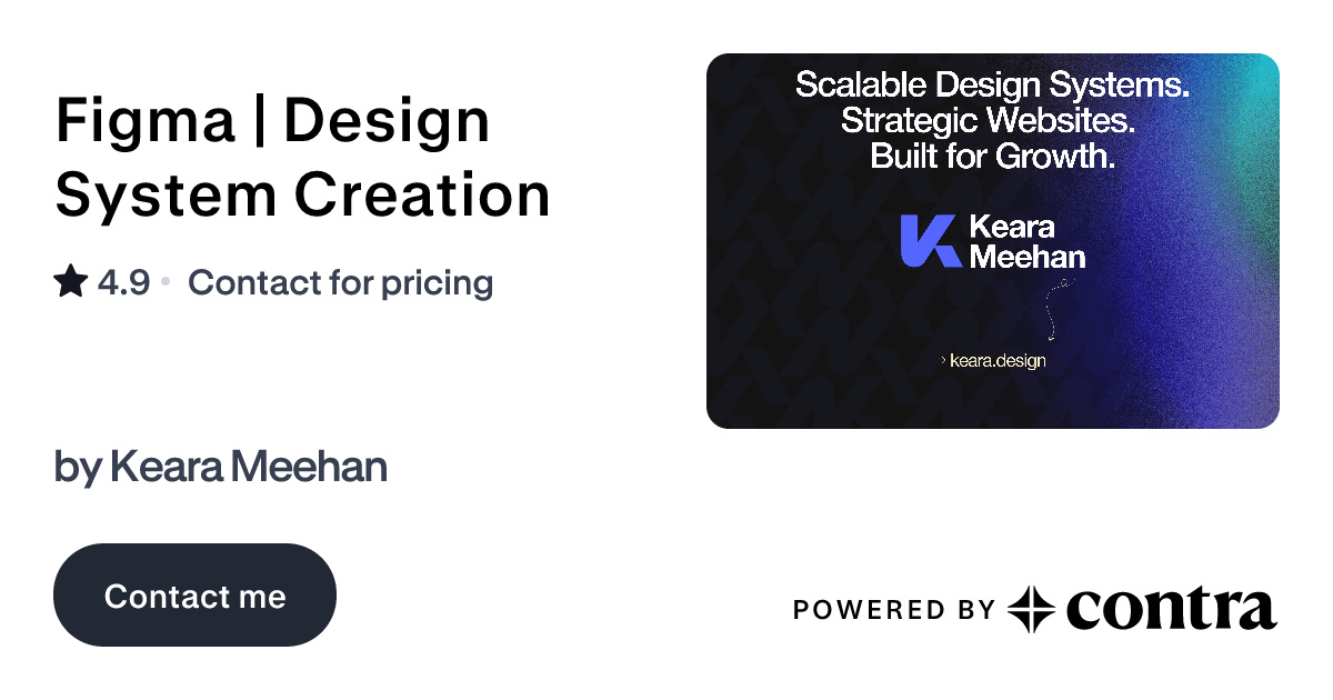 Figma | Design System Creation by Keara Meehan