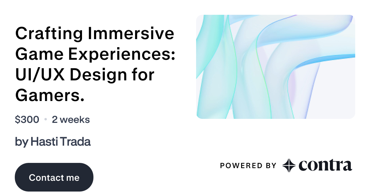 Crafting Immersive Game Experiences: UI/UX Design for Gamers. by Hasti Trada