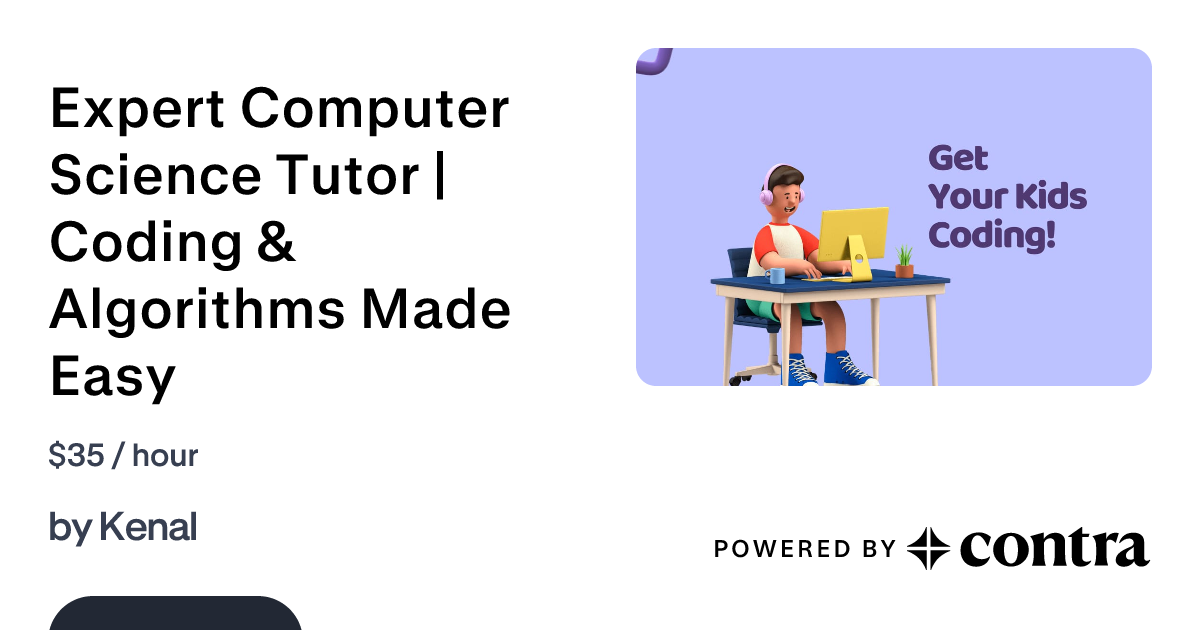 Expert Computer Science Tutor | Coding & Algorithms Made Easy by Kenal