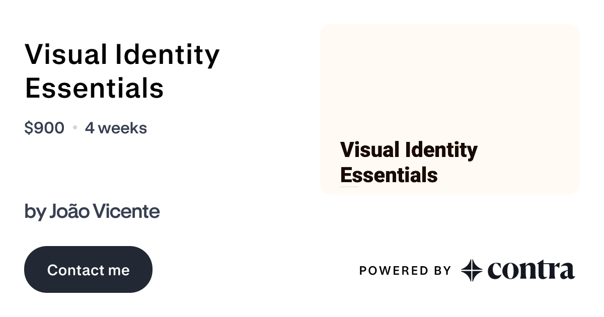 Visual Identity Essentials by João Vicente