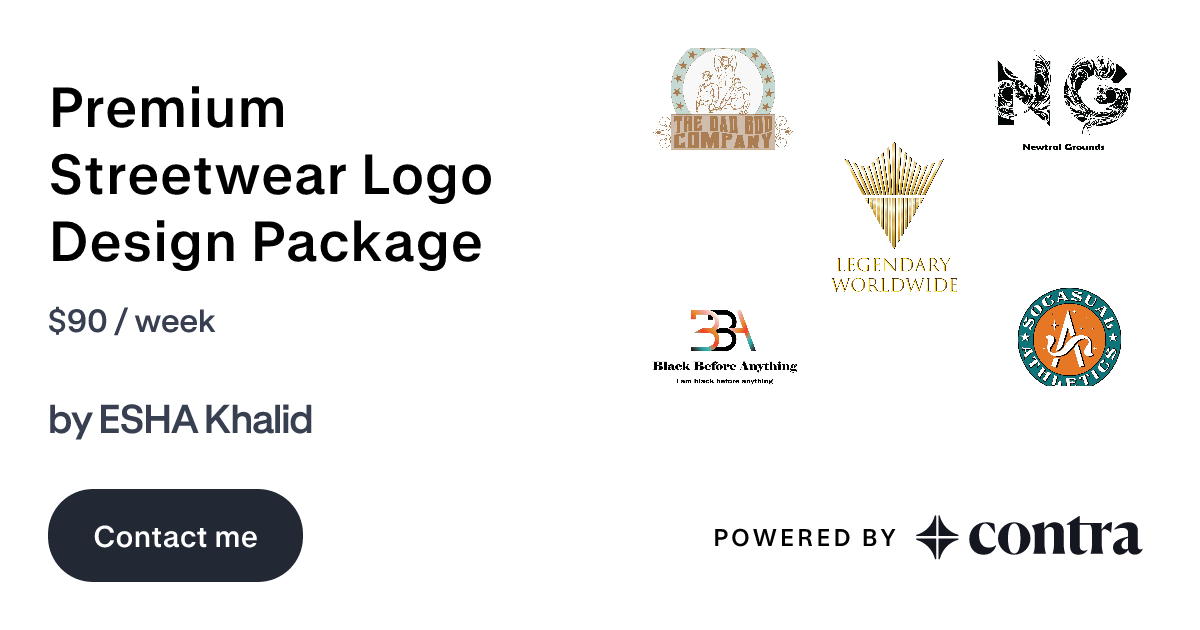Premium Streetwear Logo Design Package by ESHA Khalid