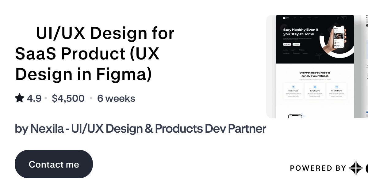 UI/UX Design for SaaS Product (UX Design in Figma) by Nexila Agency