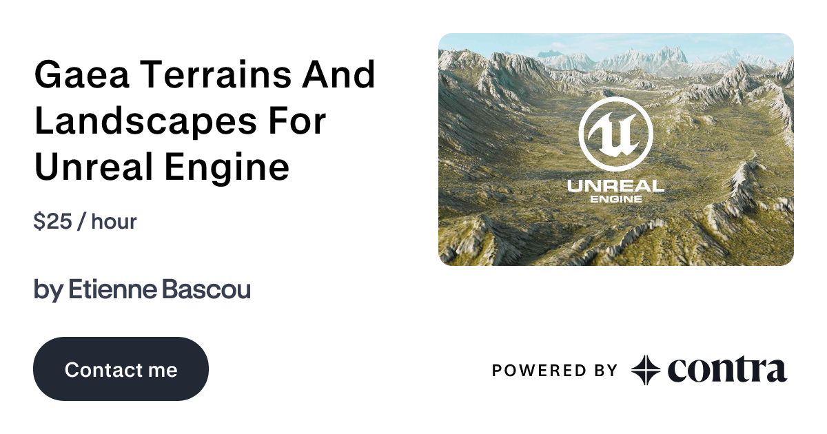Gaea Terrains And Landscapes For Unreal Engine by Etienne Bascou