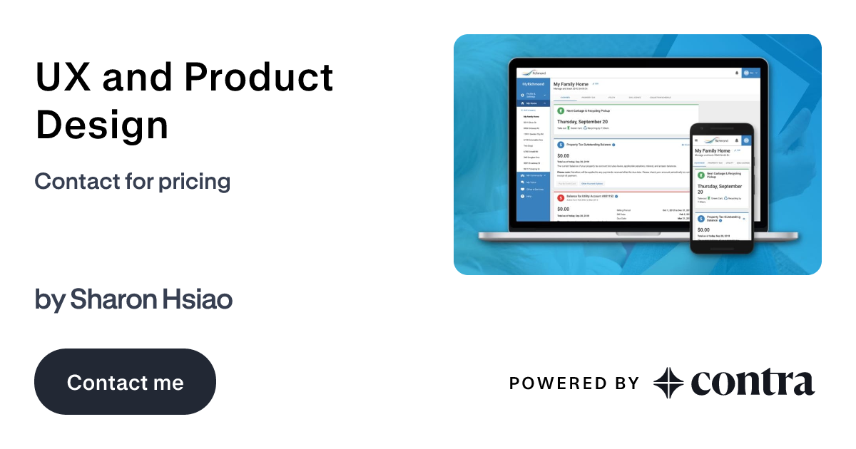 UX and Product Design by Sharon Hsiao