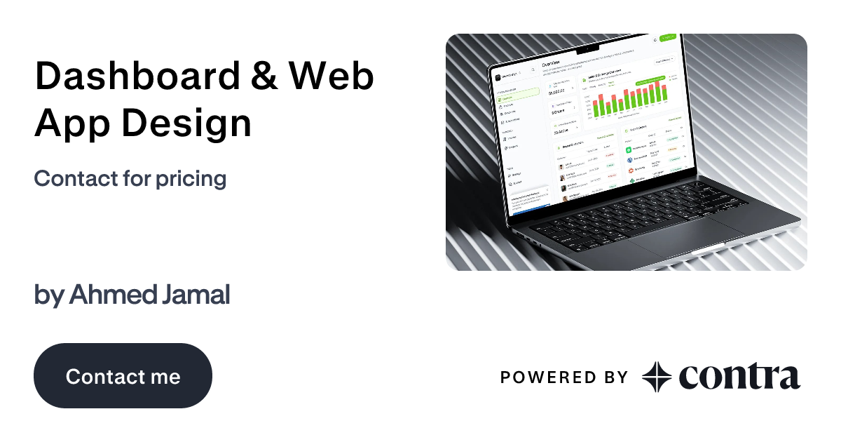 Dashboard & Web App Design by Ahmed Jamal