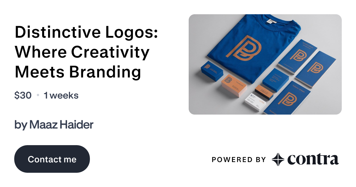 Distinctive Logos: Where Creativity Meets Branding by Maaz Haider