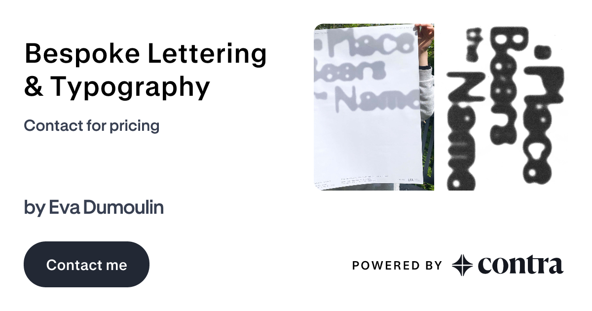 Bespoke Lettering & Typography by Eva Dumoulin