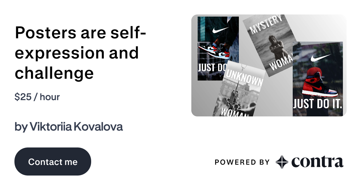 Posters are self-expression and challenge by Viktoriia Kovalova