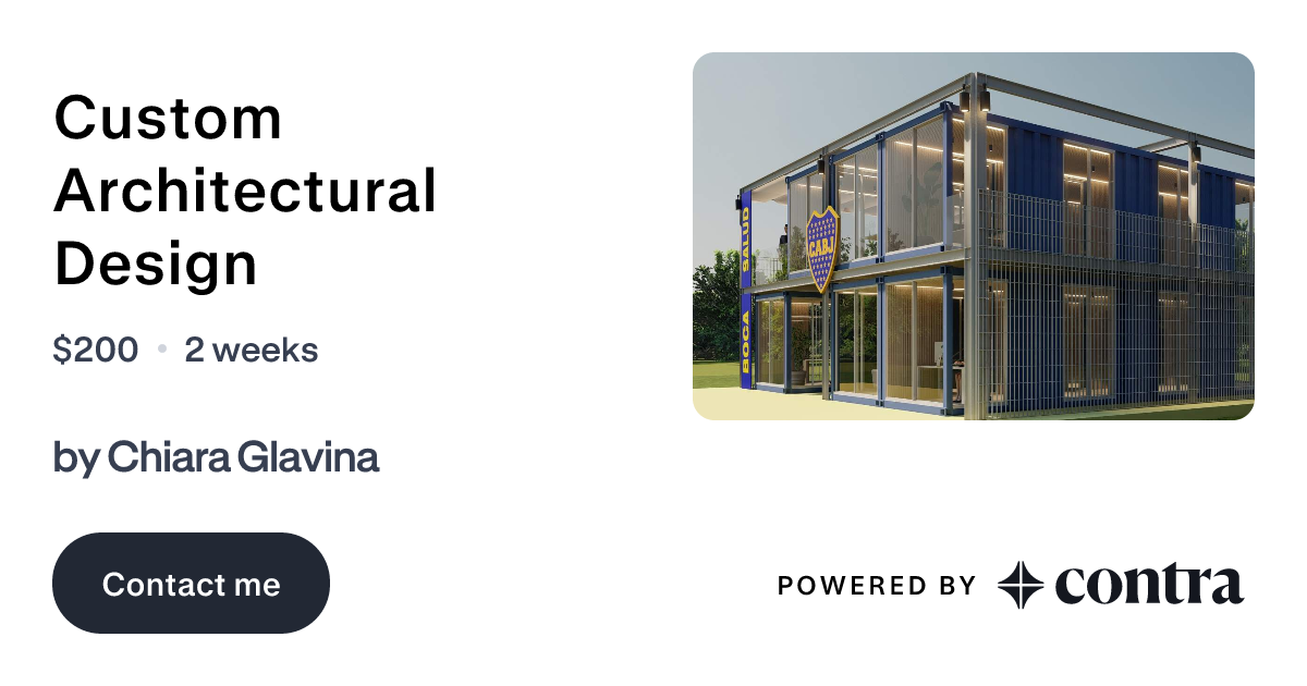 Custom Architectural Design by Chiara Glavina