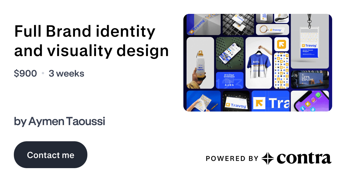 Full Brand identity and visuality design by Aymen Taoussi