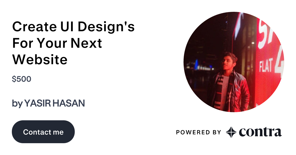 Create UI Design's For Your Next Website by YASIR HASAN