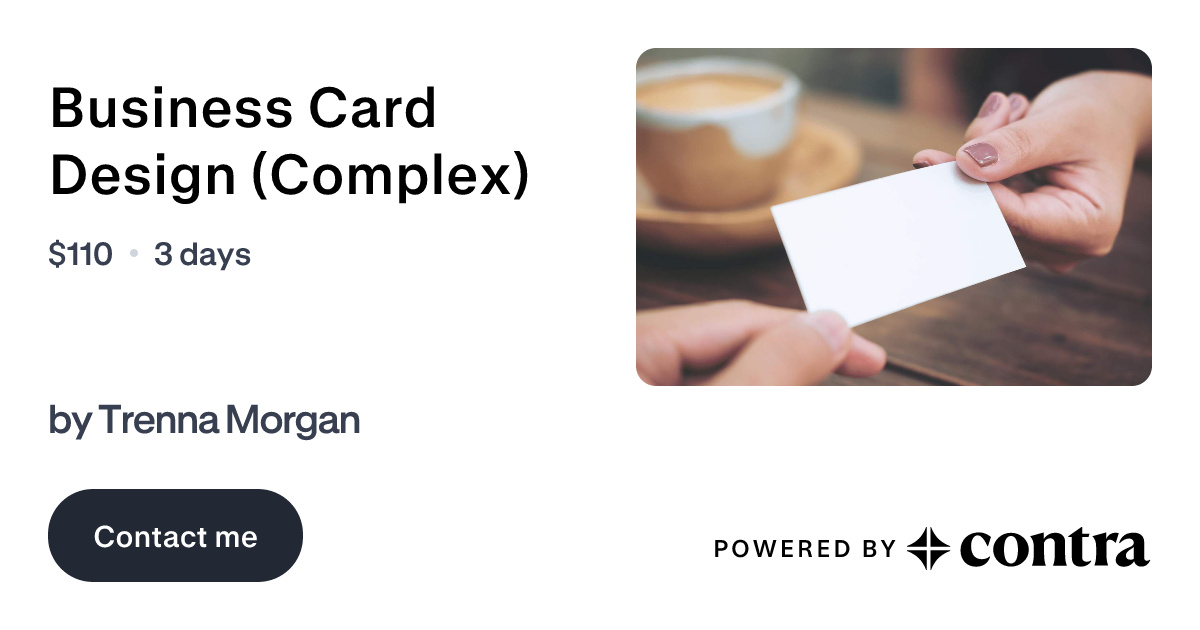 Business Card Design (Complex) by Trenna Morgan