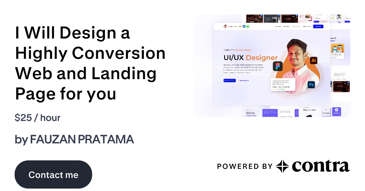 I Will Design a Highly Conversion Web and Landing Page for you by FAUZAN PRATAMA