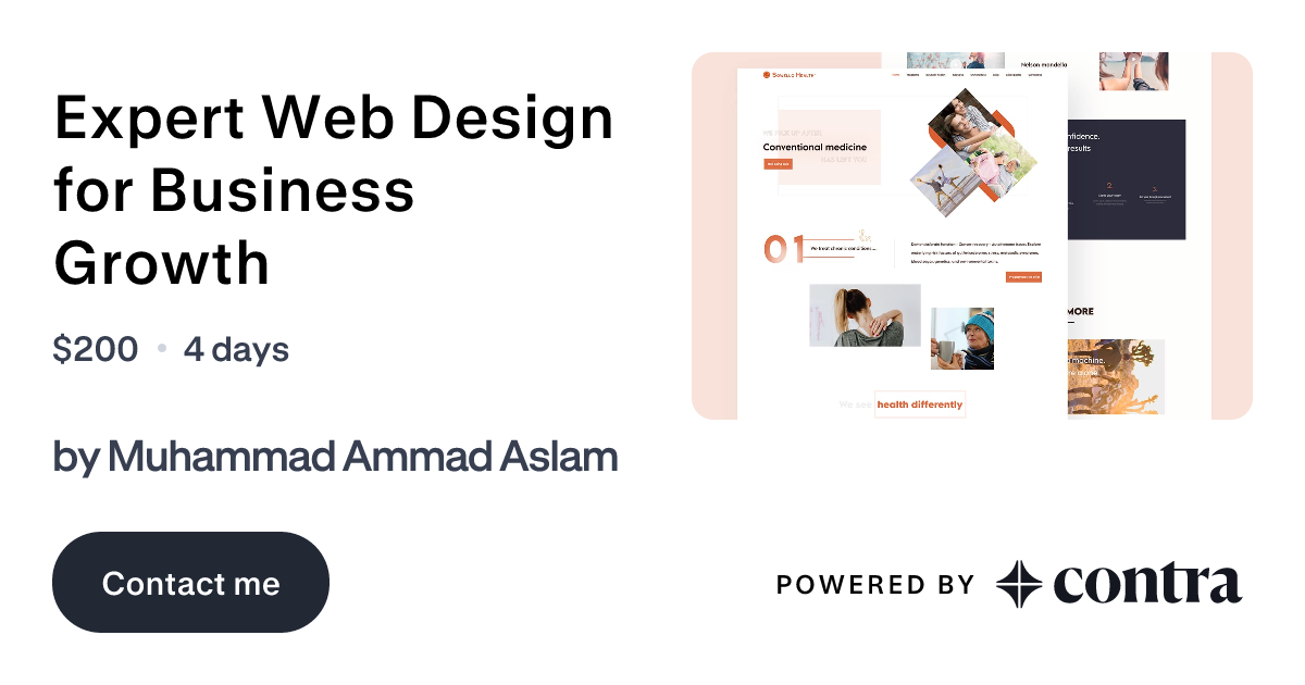 Expert Web Design for Business Growth by Muhammad Ammad Aslam