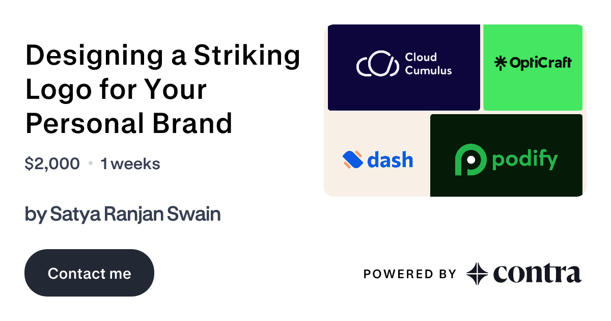 Designing a Striking Logo for Your Personal Brand by Satya Ranjan Swain
