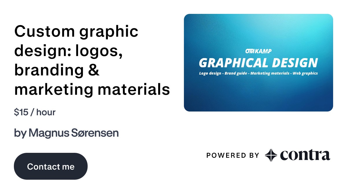 Custom graphic design: logos, branding & marketing materials by Magnus ...