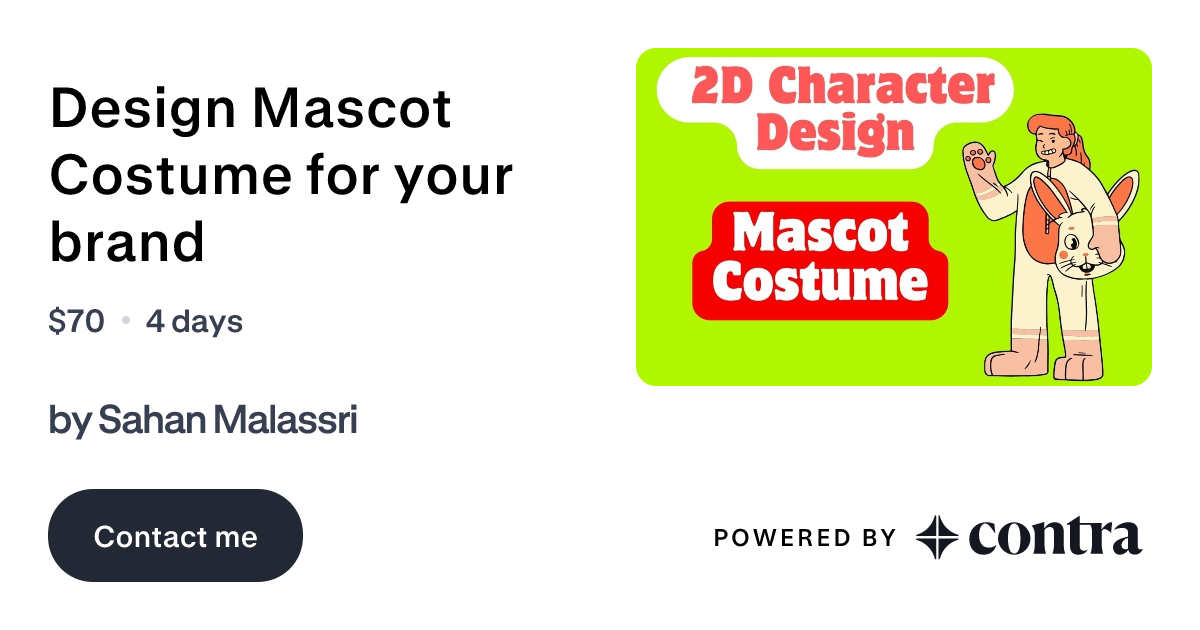 Design Mascot Costume for your brand by Sahan Malassri