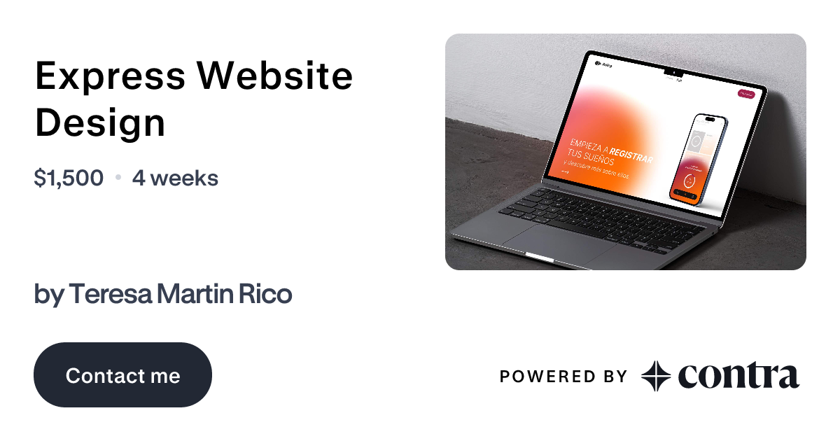 Express Website Design by Teresa Martin Rico