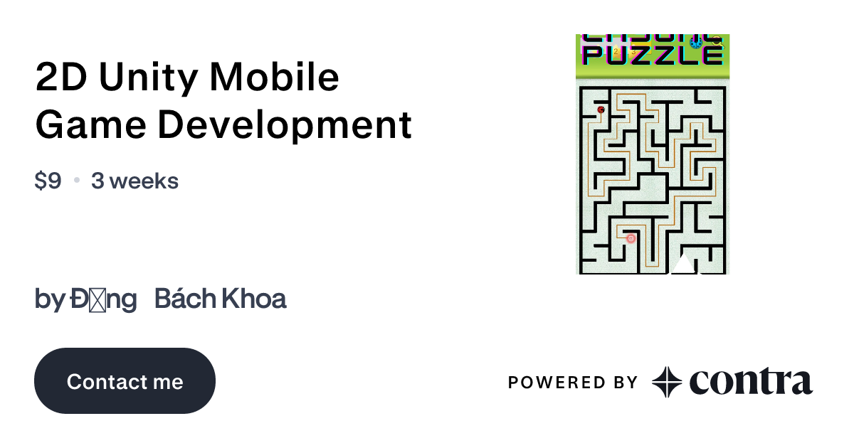 2D Unity Mobile Game Development by Đồng Bách Khoa