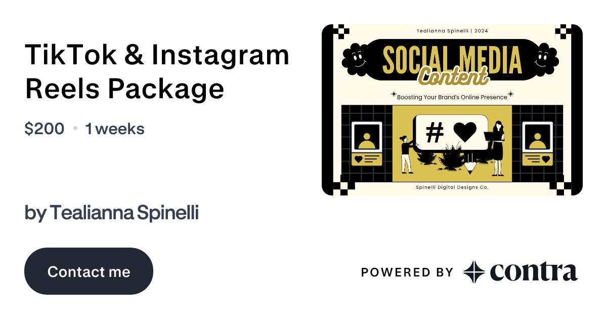 TikTok & Instagram Reels Package by Tealianna Spinelli
