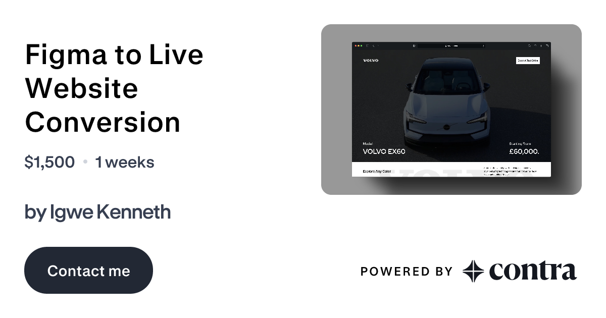 Figma to Live Website Conversion by Igwe Kenneth