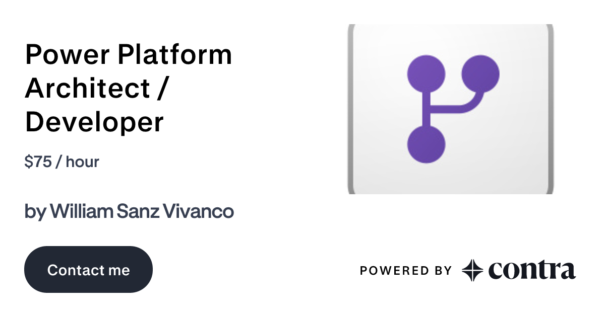 Power Platform Architect / Developer by William Sanz Vivanco