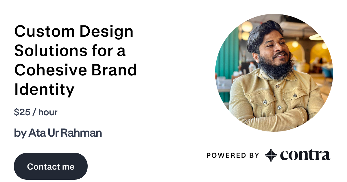 Custom Design Solutions for a Cohesive Brand Identity by Ata Ur Rahman