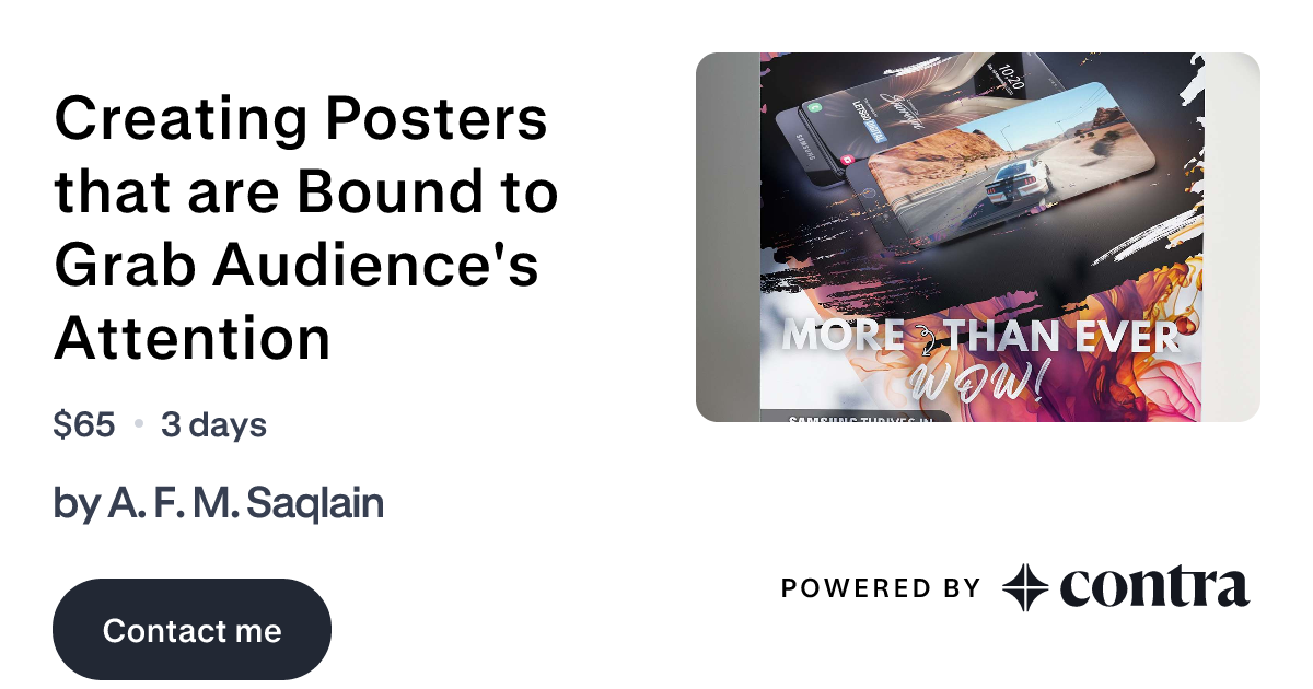 Creating Posters that are Bound to Grab Audience's Attention by A. F. M ...