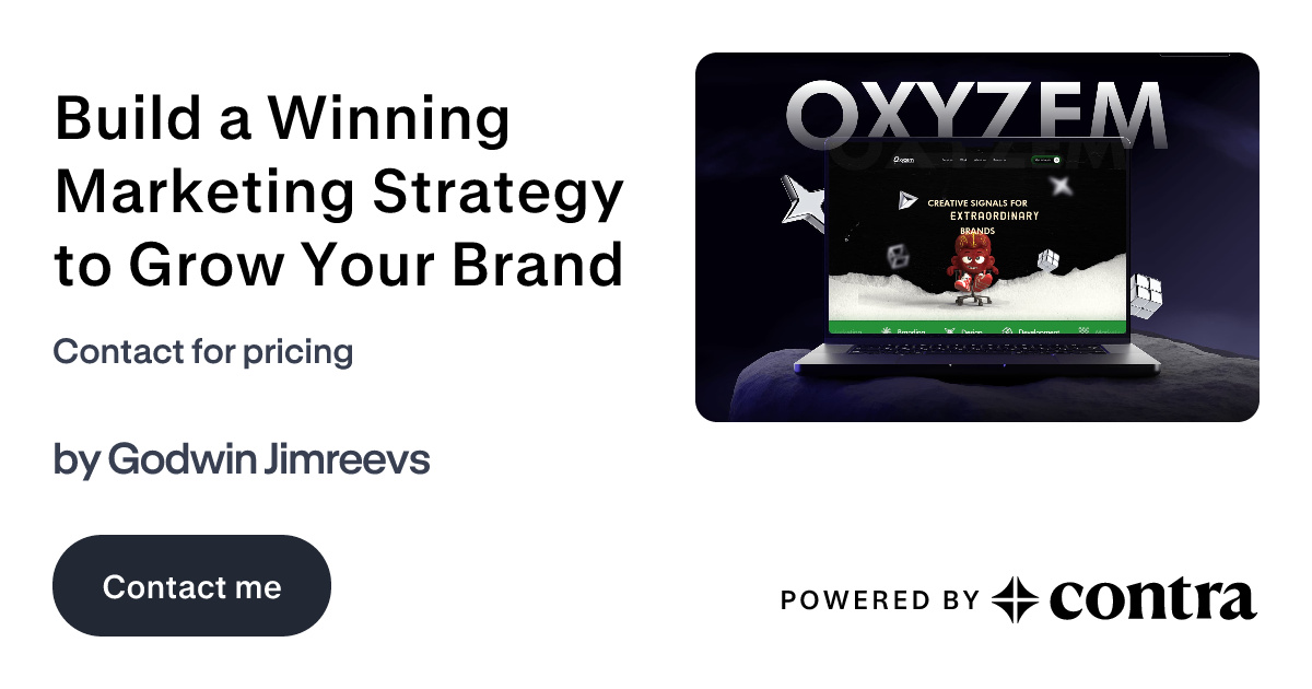 Build a Winning Marketing Strategy to Grow Your Brand by Godwin Jimreevs