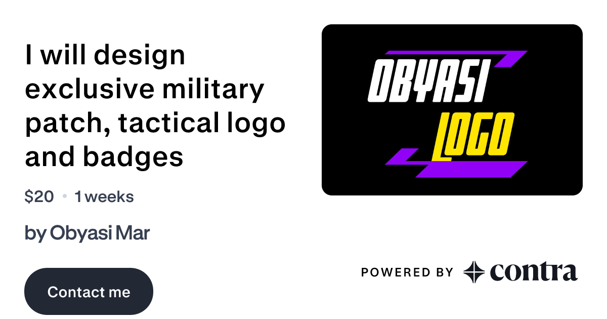 I will design exclusive military patch, tactical logo and badges by ...