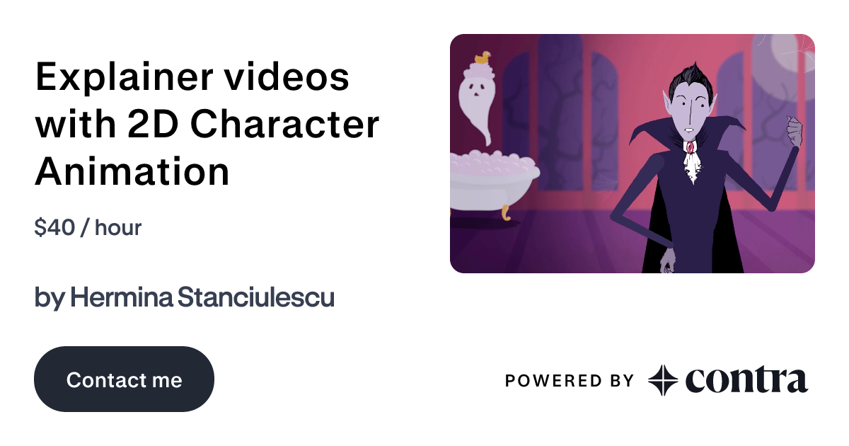 Explainer videos with 2D Character Animation by Hermina Stanciulescu