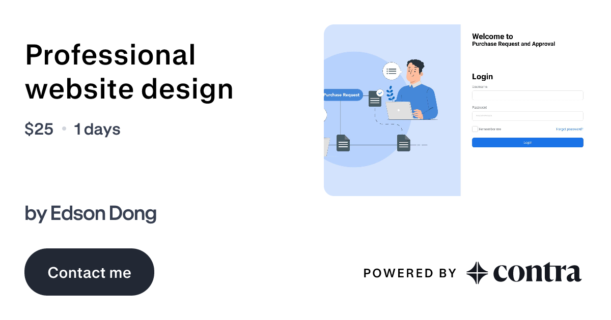 Professional website design by Edson Dong