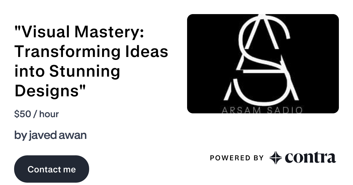 "Visual Mastery: Transforming Ideas into Stunning Designs" by javed awan