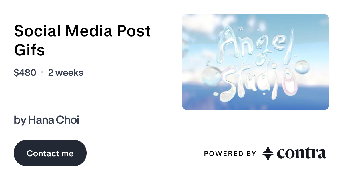 Social Media Post Gifs by Hana Choi