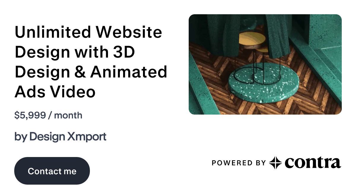 Unlimited Website Design with 3D Design & Animated Ads Video by Design ...
