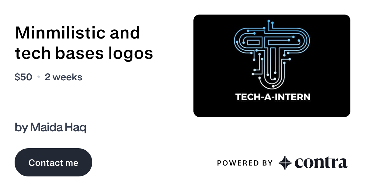 Minmilistic and tech bases logos by Maida Haq