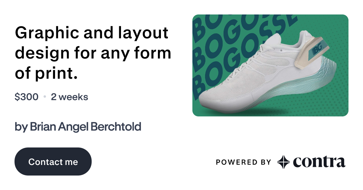 Graphic and layout design for any form of print. by Brian Angel Berchtold