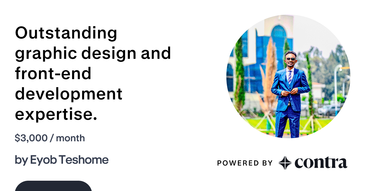 Outstanding graphic design and front-end development expertise. by Eyob ...