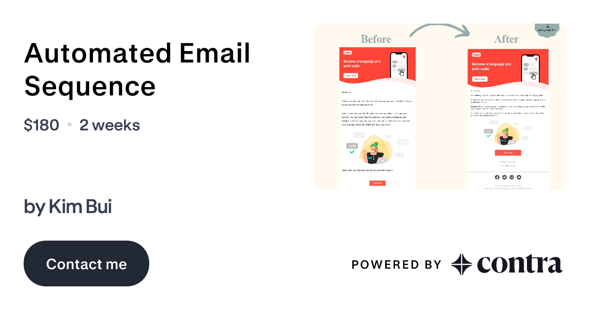 Automated Email Sequence by Kim Bui