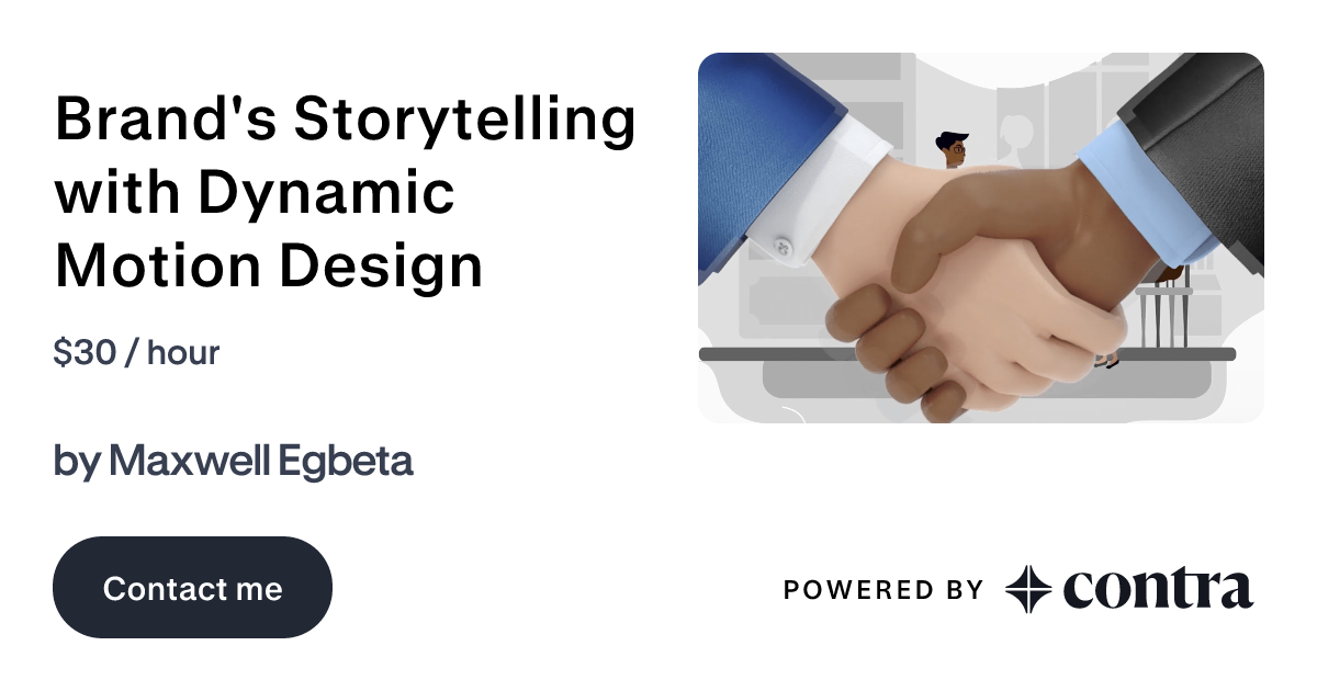 Brand's Storytelling with Dynamic Motion Design by Maxwell Egbeta