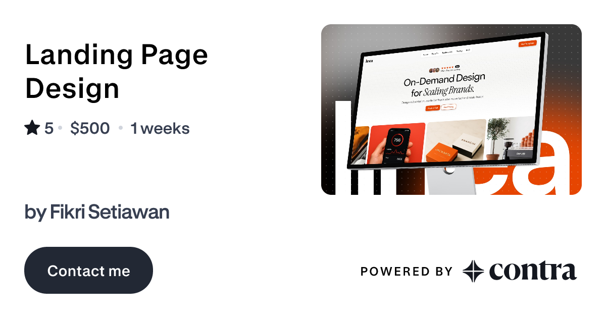 Fast Figma to Framer Landing Page (Design & Development) by Fikri Setiawan