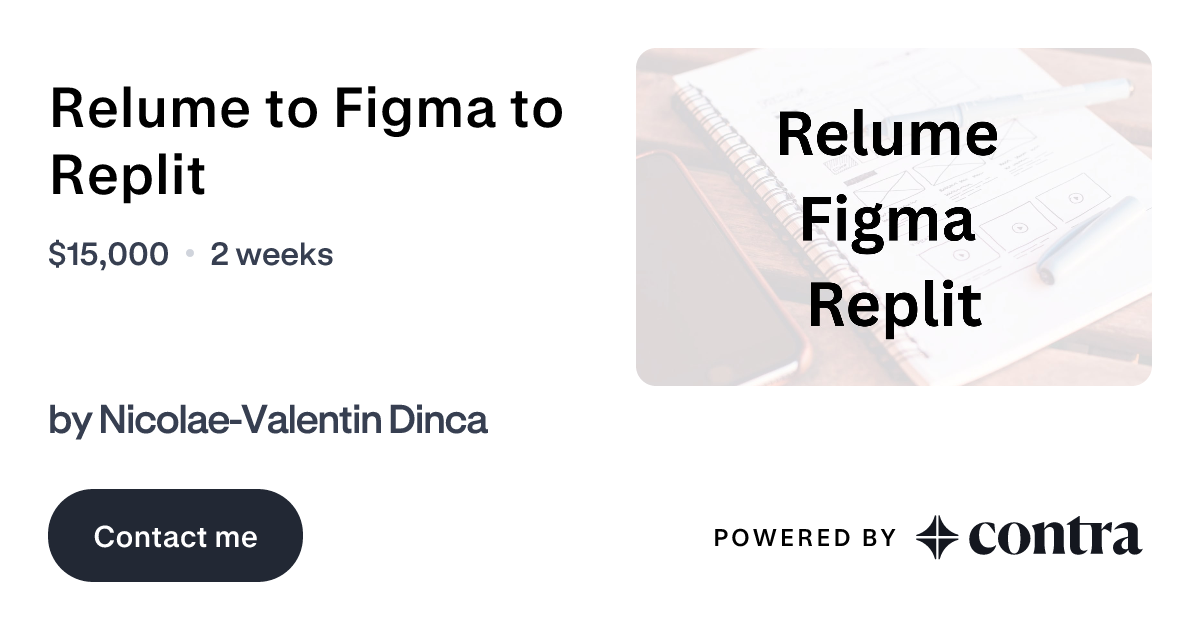 Relume to Figma to Replit by Nicolae-Valentin Dinca