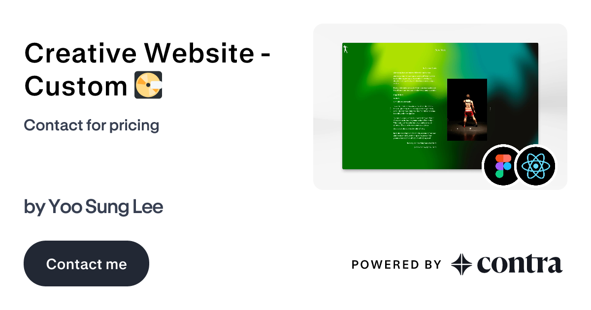 Creative Website - Custom 💽 by Yoo Sung Lee