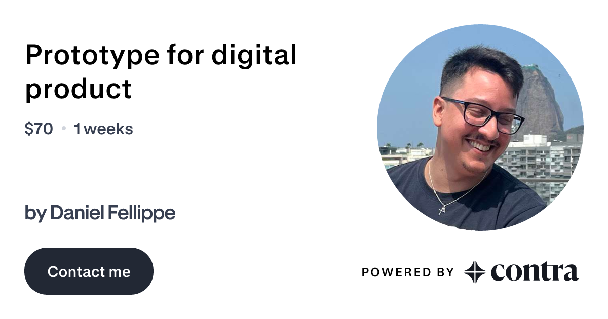 Prototype for digital product by Daniel Fellippe