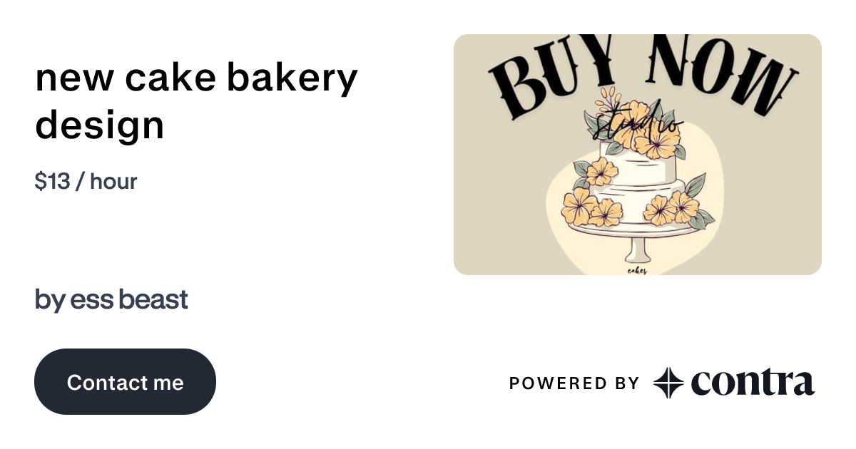 new cake bakery design by ess beast